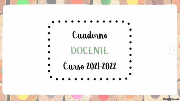 Cuaderno docente curso 2021-2022