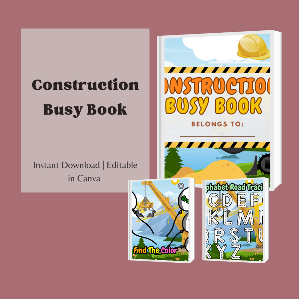 Construction Busy Book for Kids