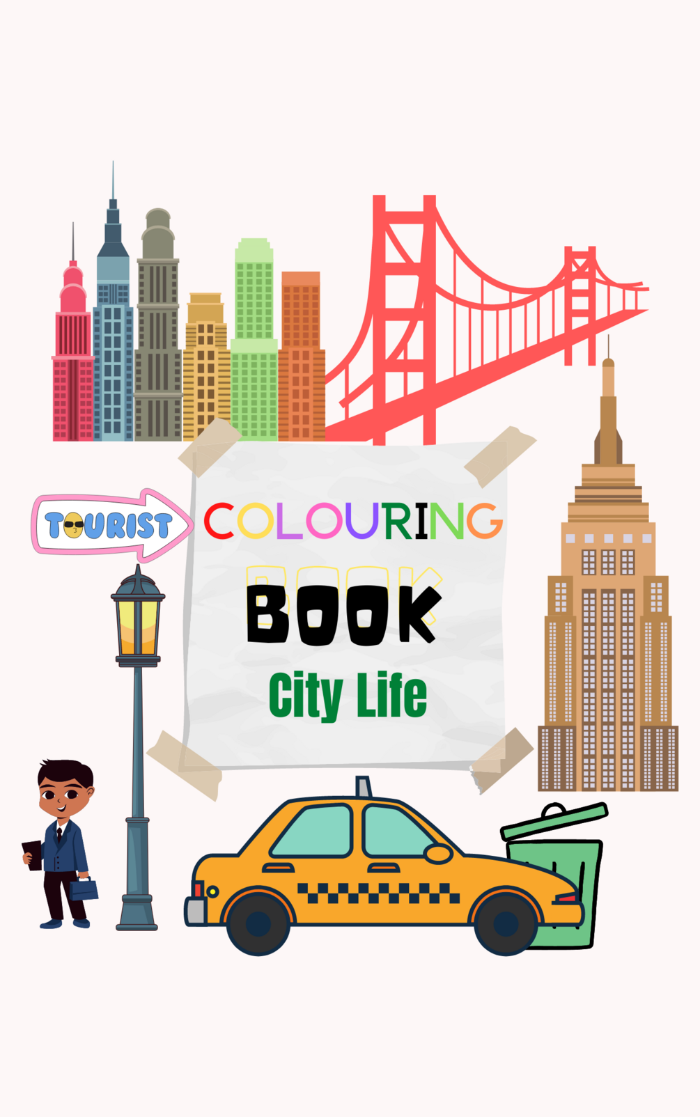Colouring book city life: For Preschool Children Ages 3-5 - Building ...