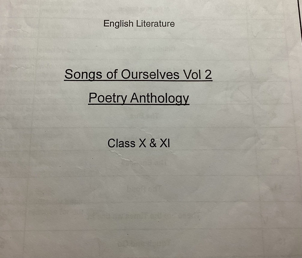 IGCSE Literature Songs of Ourselves Volume 2