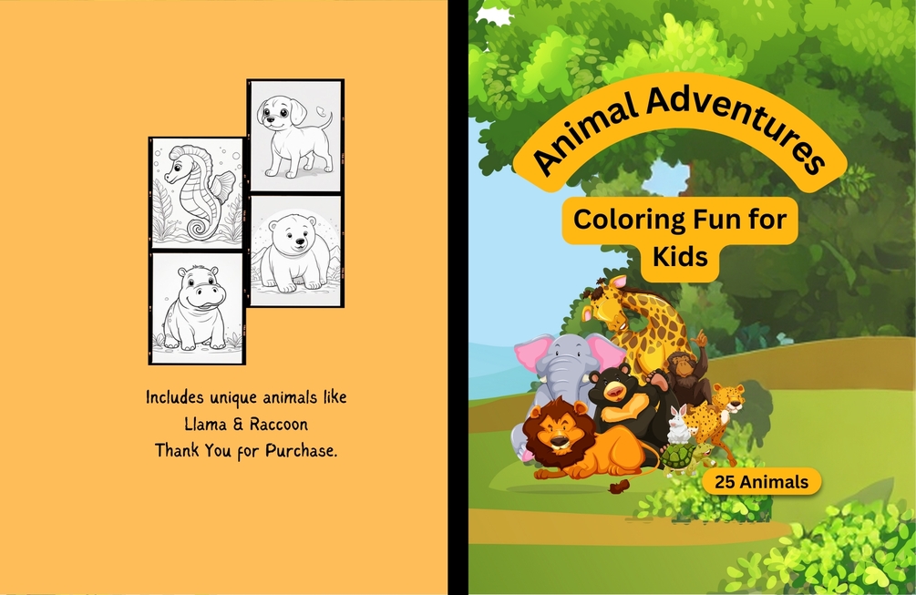 Coloring Fun For Kids: Animal Adventure
