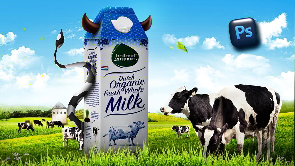 Fresh Milk Manipulation | Photoshop