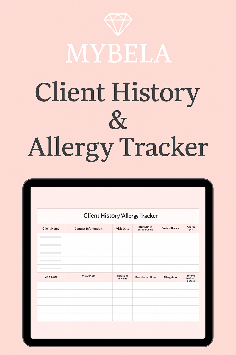 Client History & Allergy Tracker