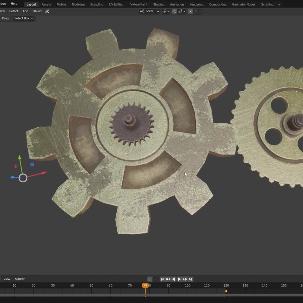 Blender 3D: Gear Cogs - Free