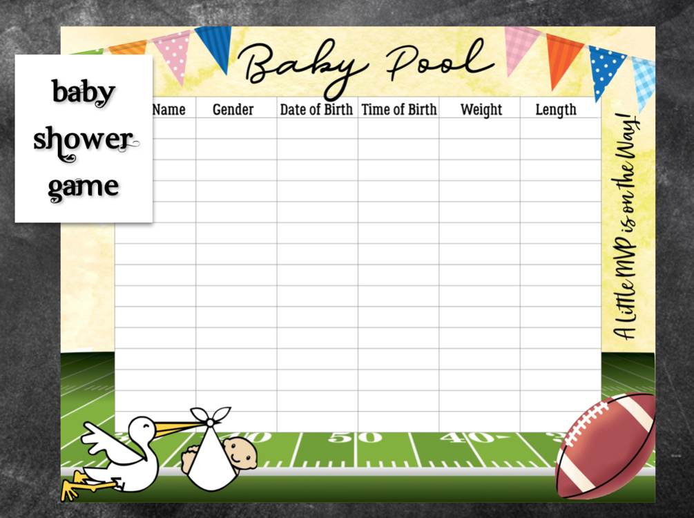 Baby Shower Game- Baby Pool-Instant Download