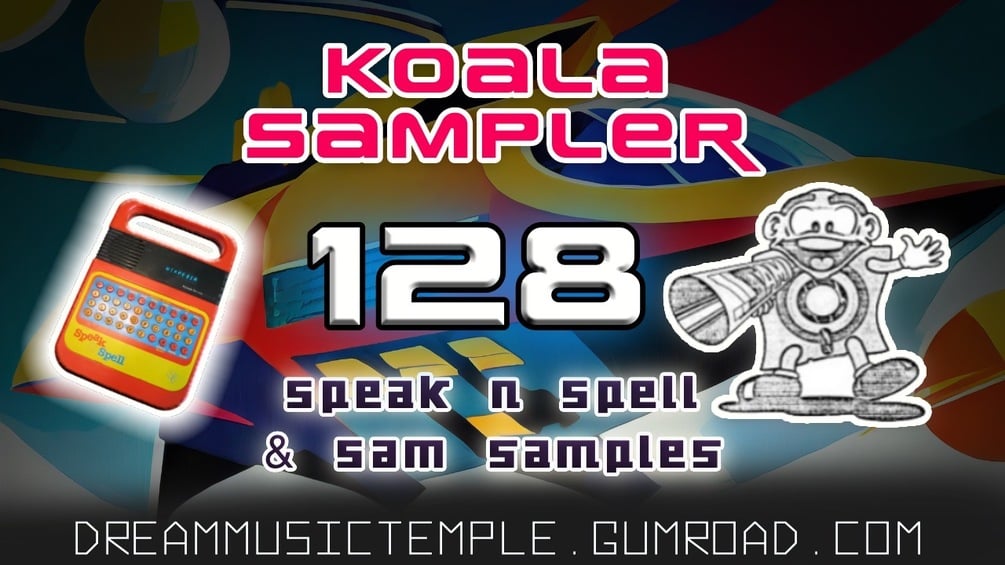 128 Speak n Spell & SAM Samples for Koala Sampler