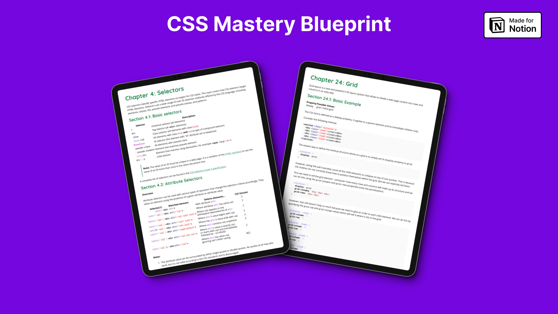 CSS Mastery Blueprint - Notion Circles