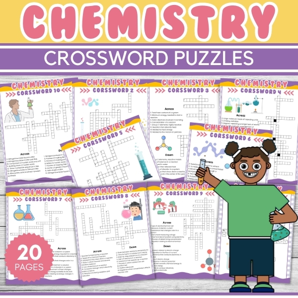 Chemistry Crossword Puzzle Games | Chemistry activities the first day ...