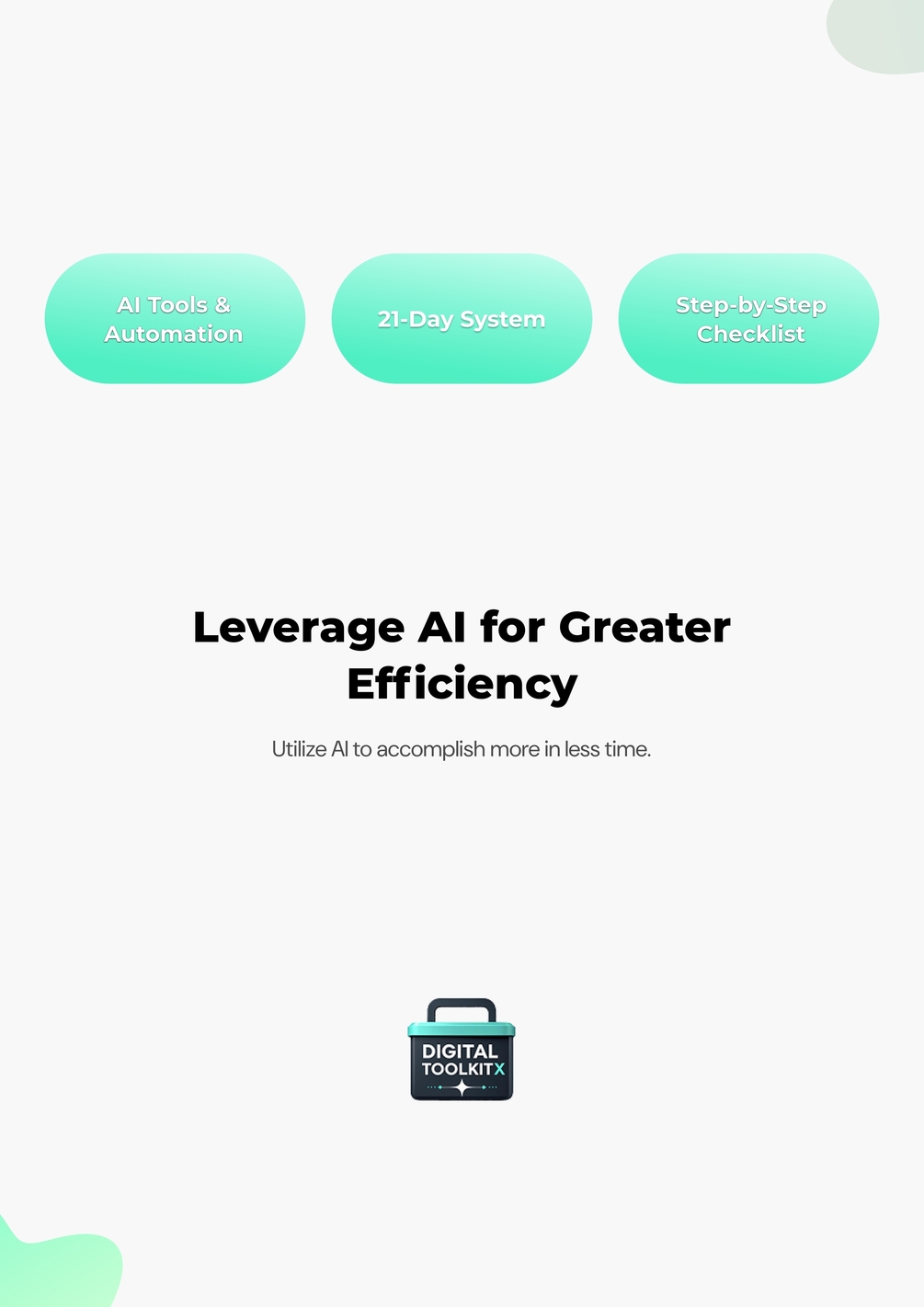 Leverage AI for Greater Efficiency – 21-Day Productivity Toolkit