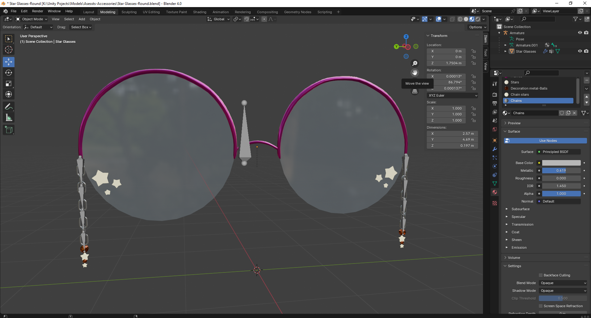 Star Glasses-Customizable