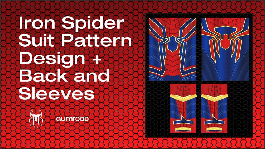 Iron Spider Suit Pattern Design + Back and Sleeves