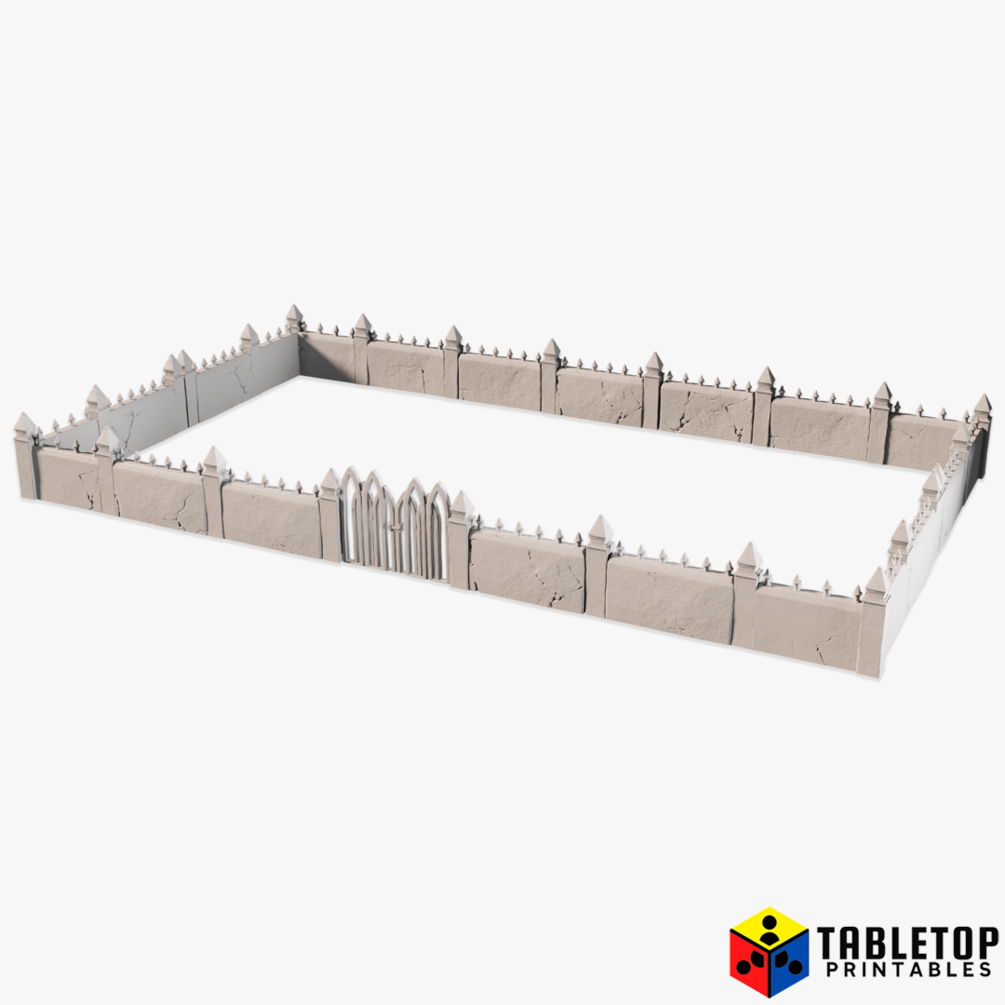 Graveyard Walls - Digital STL Files
