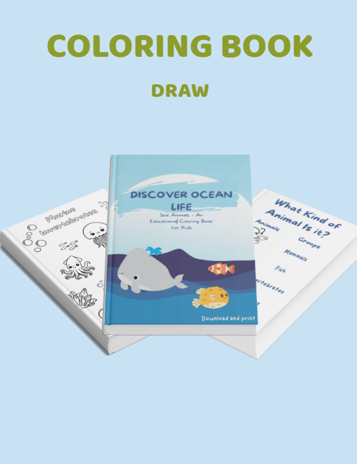 Coloring Book - Sea Animals