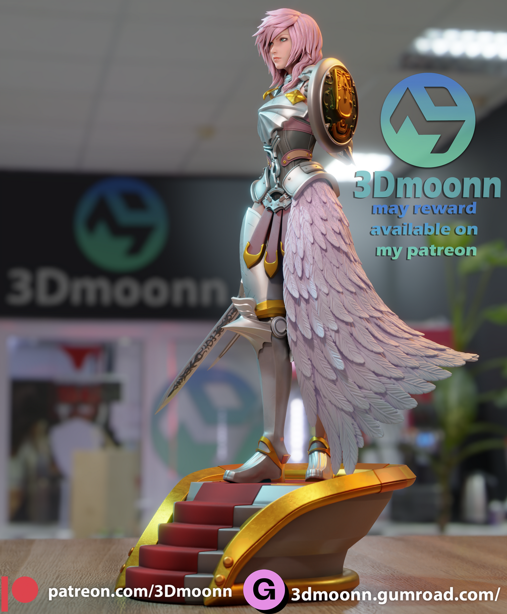 lightning - final fantasy - stl