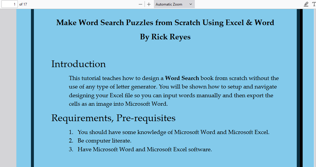 Create Word Search Puzzle From Scratch!