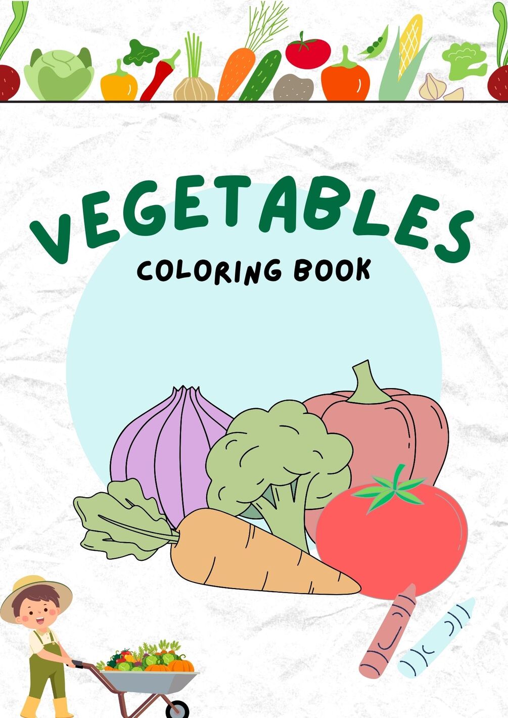 Vegetables Coloring Book