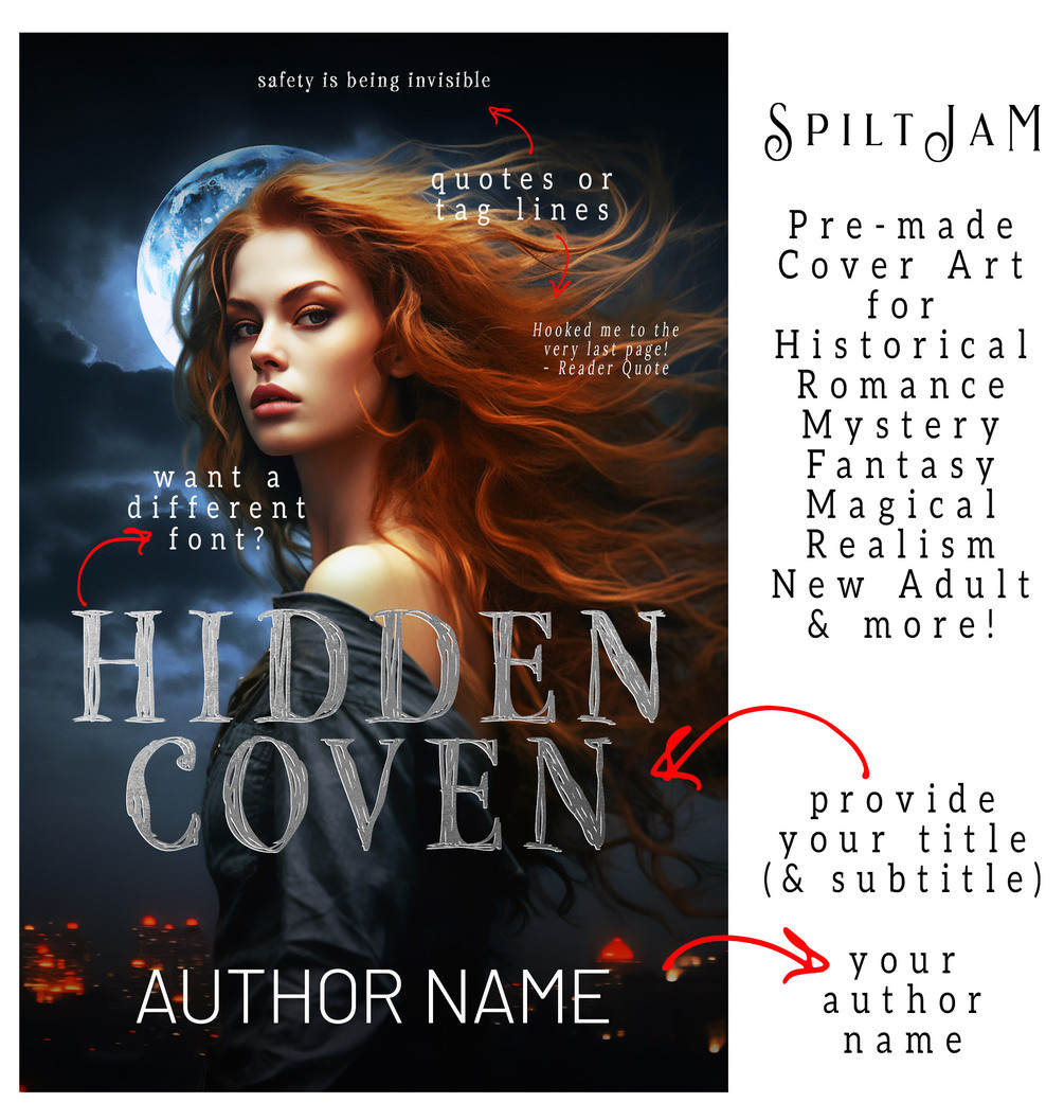 Hidden Coven - Premade Cover Art Paranormal Urban Fantasy Romance ...