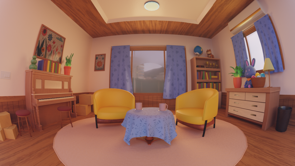 Cozy Stylized Room Pack – Game-Ready 3D Assets