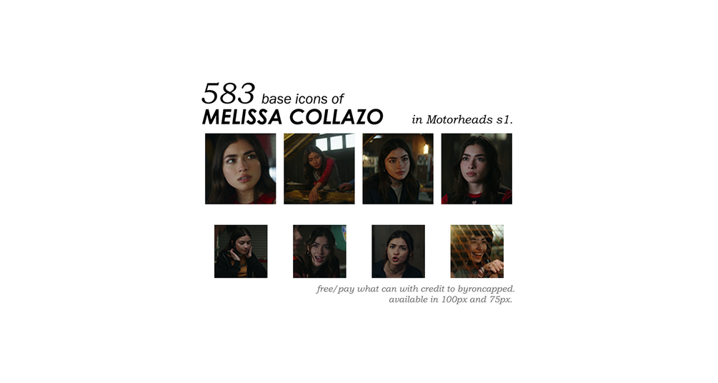 Base Icons of Melissa Collazo, Motorheads S1