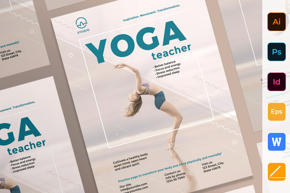 Yoga Instructor Poster Template