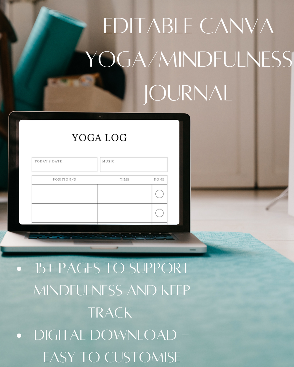 15+ Page Yoga/Mindfulness Journal
