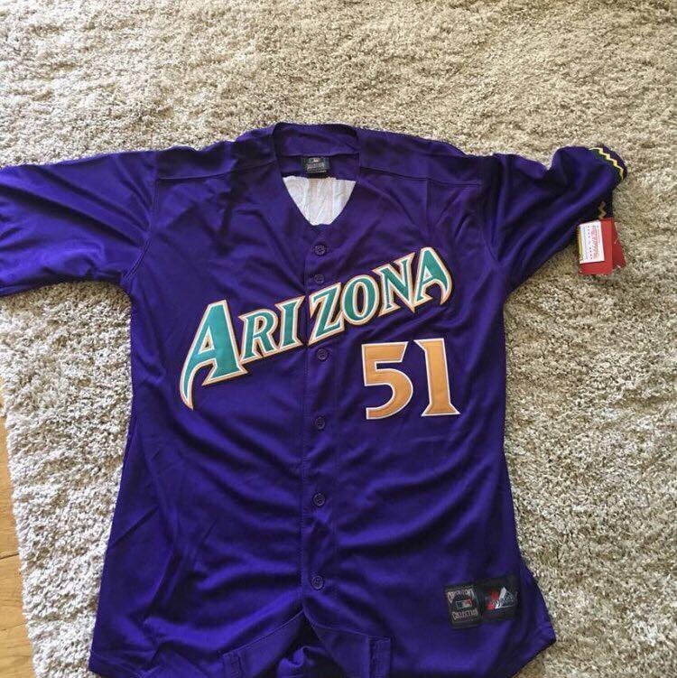 Randy Johnson Arizona Diamondbacks Purple Throwback Jersey