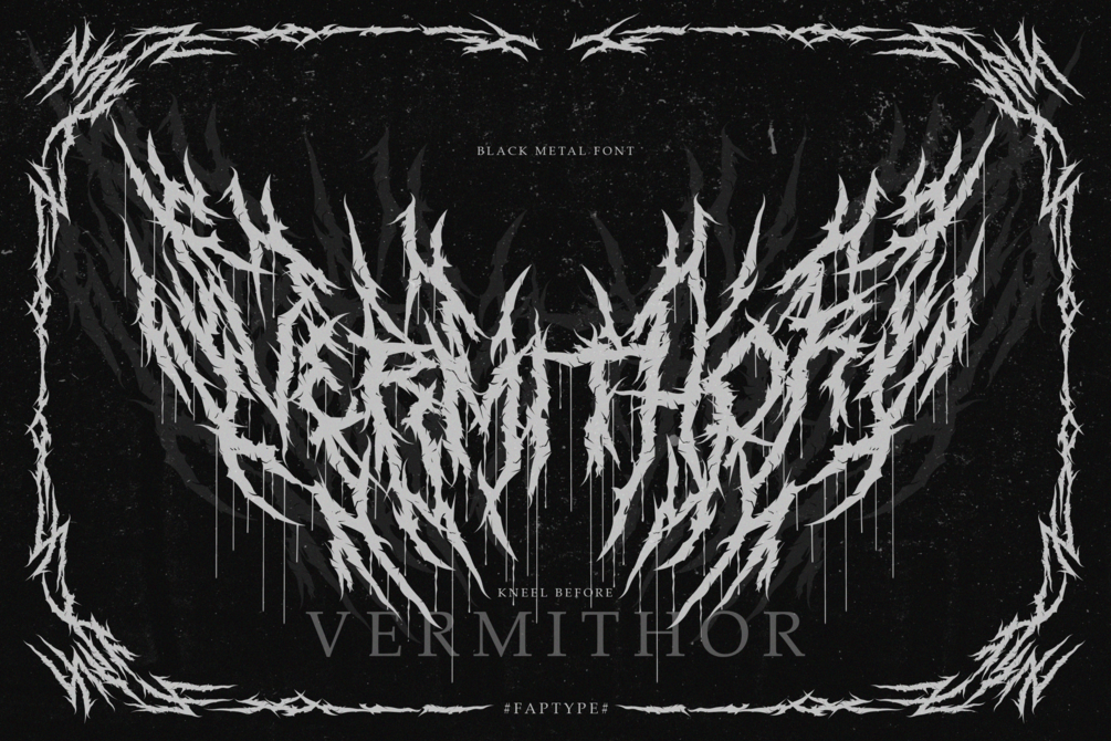 Vermithor | Fierce Black Metal Font
