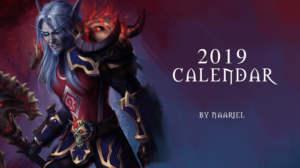 2019 Calendar Digital Wallpapers