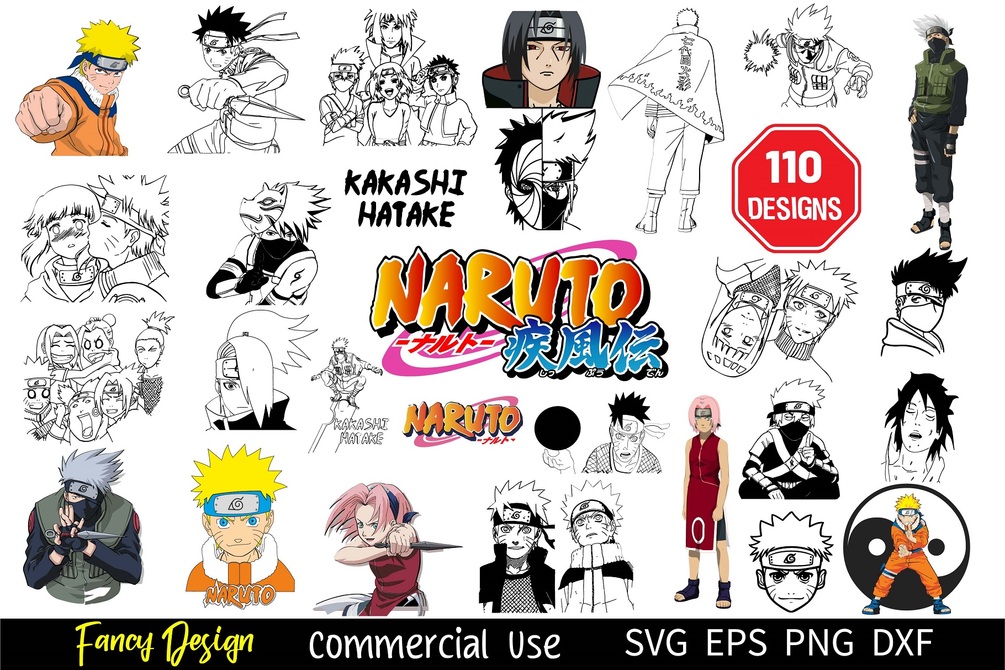 110 Naruto Vector SVG, Naruto Characters Vector svg, Naruto Clan svg ...
