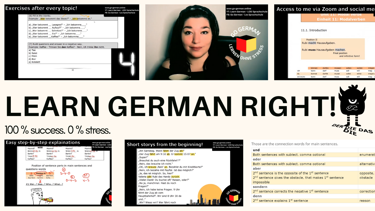 Online Course | A1 German Grammar Bootcamp (10 hours + extra material!)