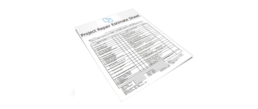 Project Repair Estimate Sheet