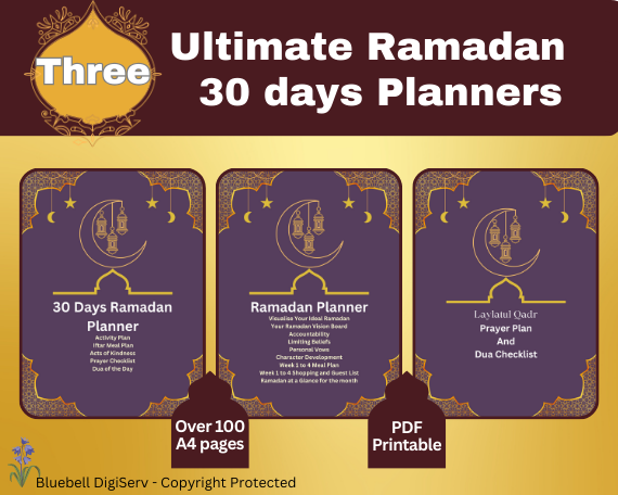 Three Ramadan Planners