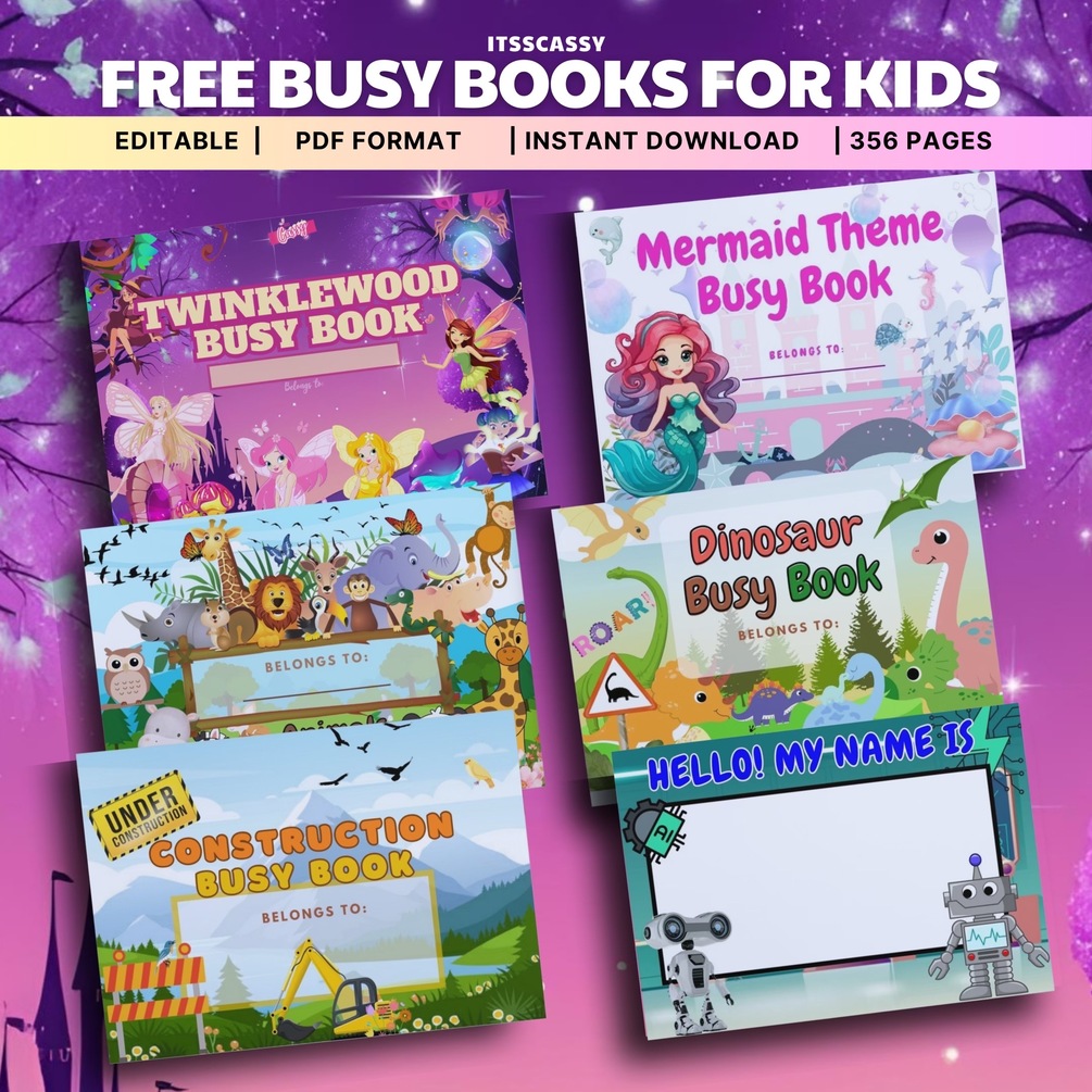 Storybook and Busy Books Activities for kids!