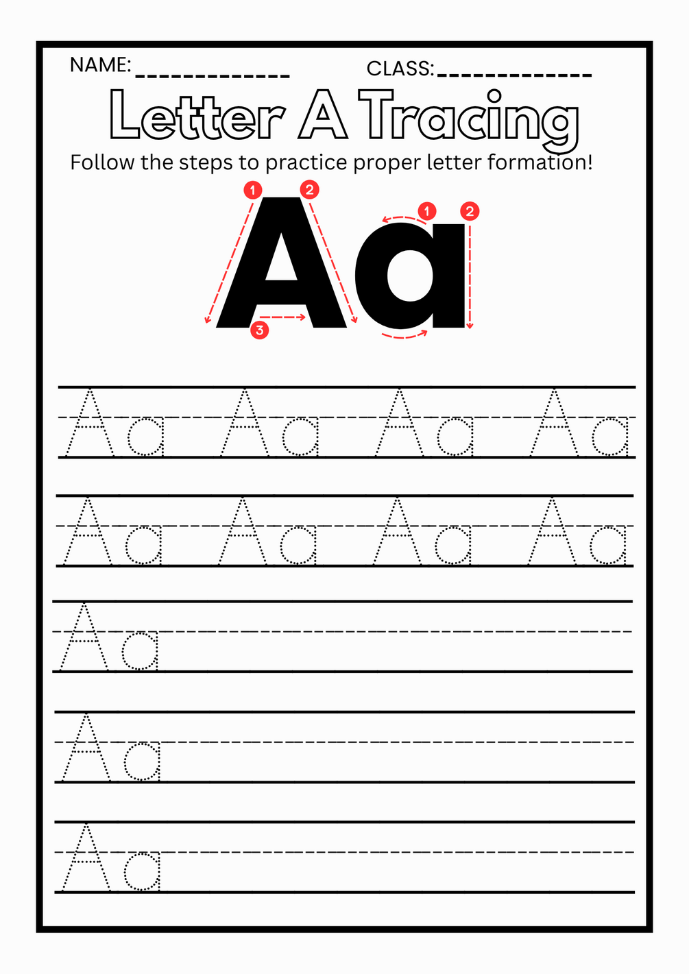 ABC Fun Pack Worksheet – Alphabet Tracing, Word Building & Cut & Paste ...