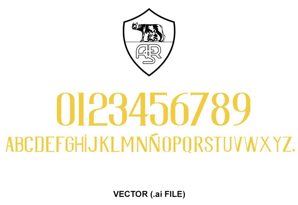 AS Roma 18/19 Font