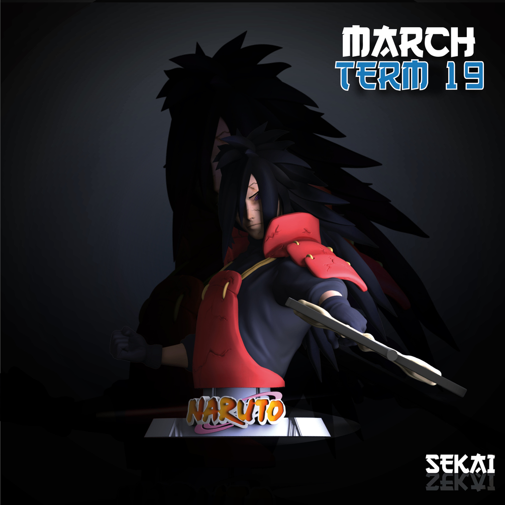 Madara Bust - Sekai 3D Models - Tested and Ready for 3D printing