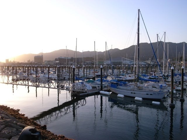 Photo of Yacht harbor in Japan.
