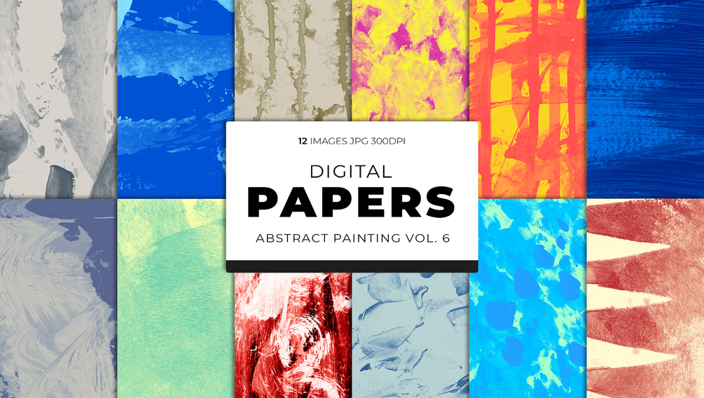 Digital papers Abstract Painting vol. 6