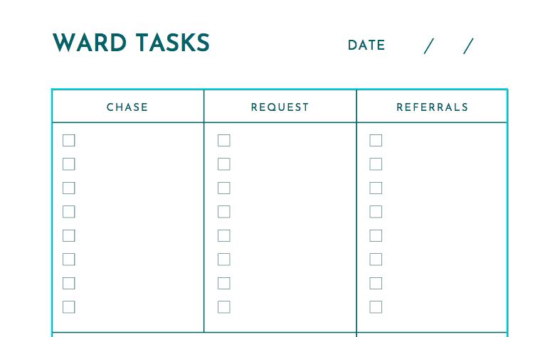 Junior Doctor Ward Job Planner