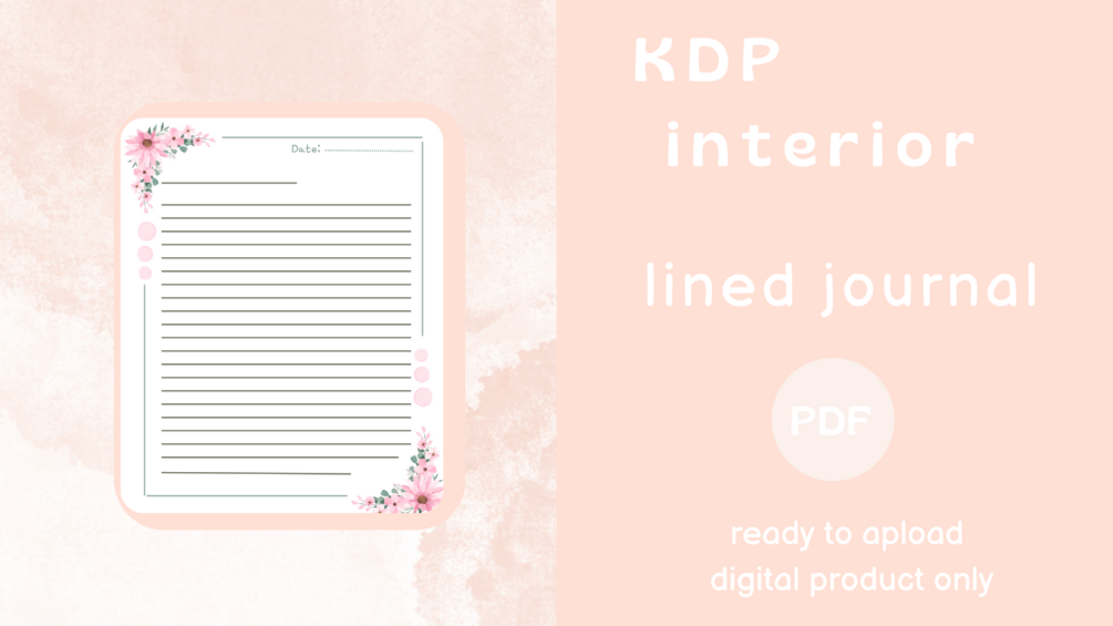 KDP interior : lined journal 2