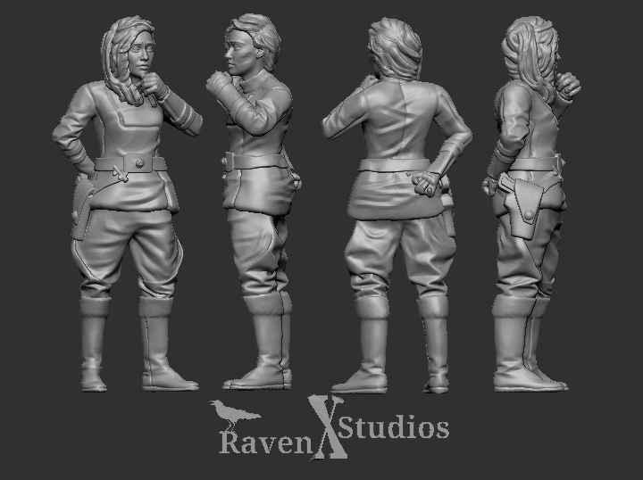 Female NPC Grand Republic Navy Lt.-Commander Legion Scale