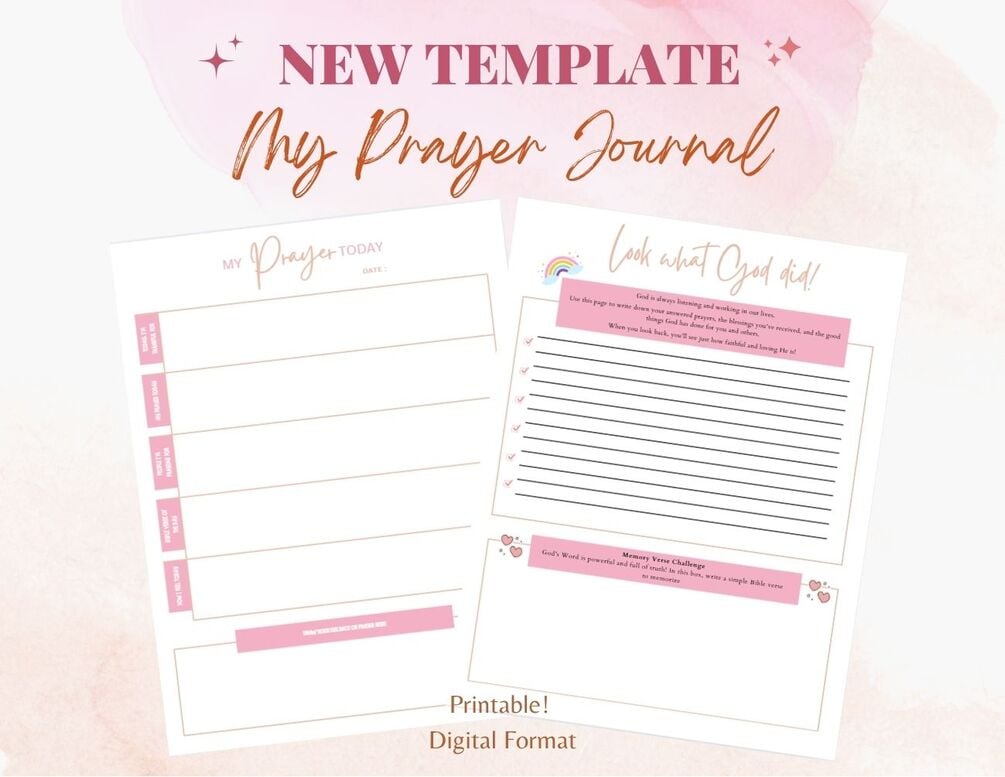 My Prayer Journal Template Guide