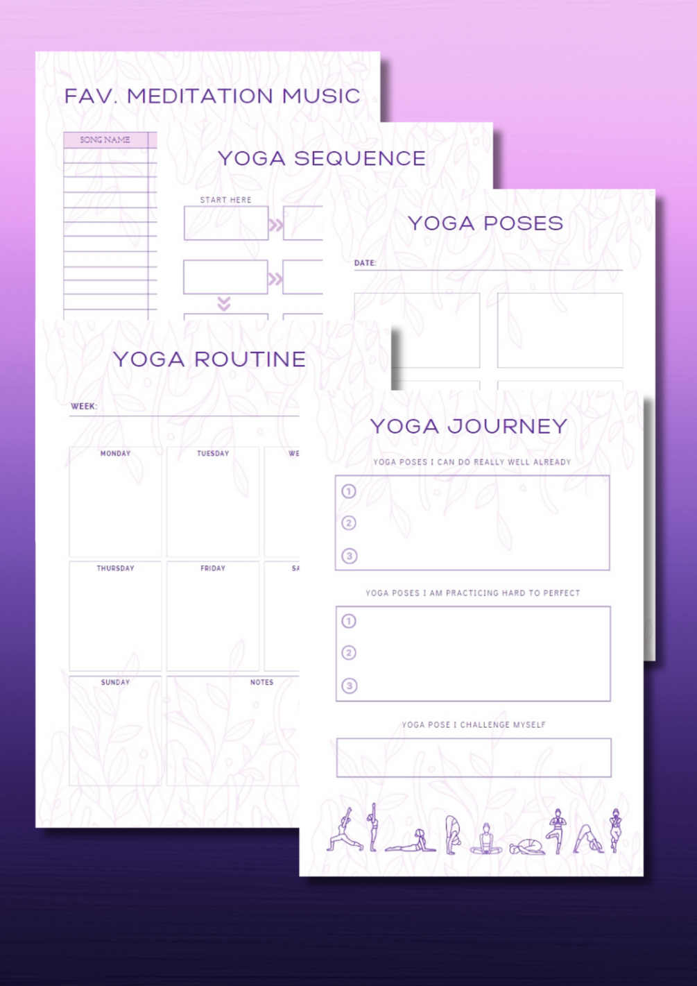 Yoga Journal printable