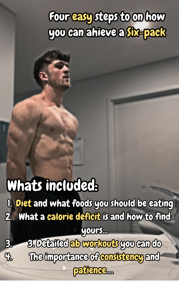 4 Easy Steps To Get A 6 pack!!