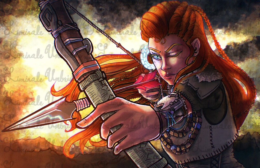 Aloy Taking Aim | Horizon Zero Dawn | Horizon Forbidden West Art Print ...