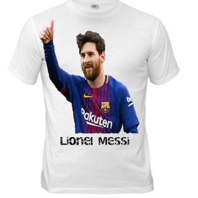 Lionel Messi white shirt