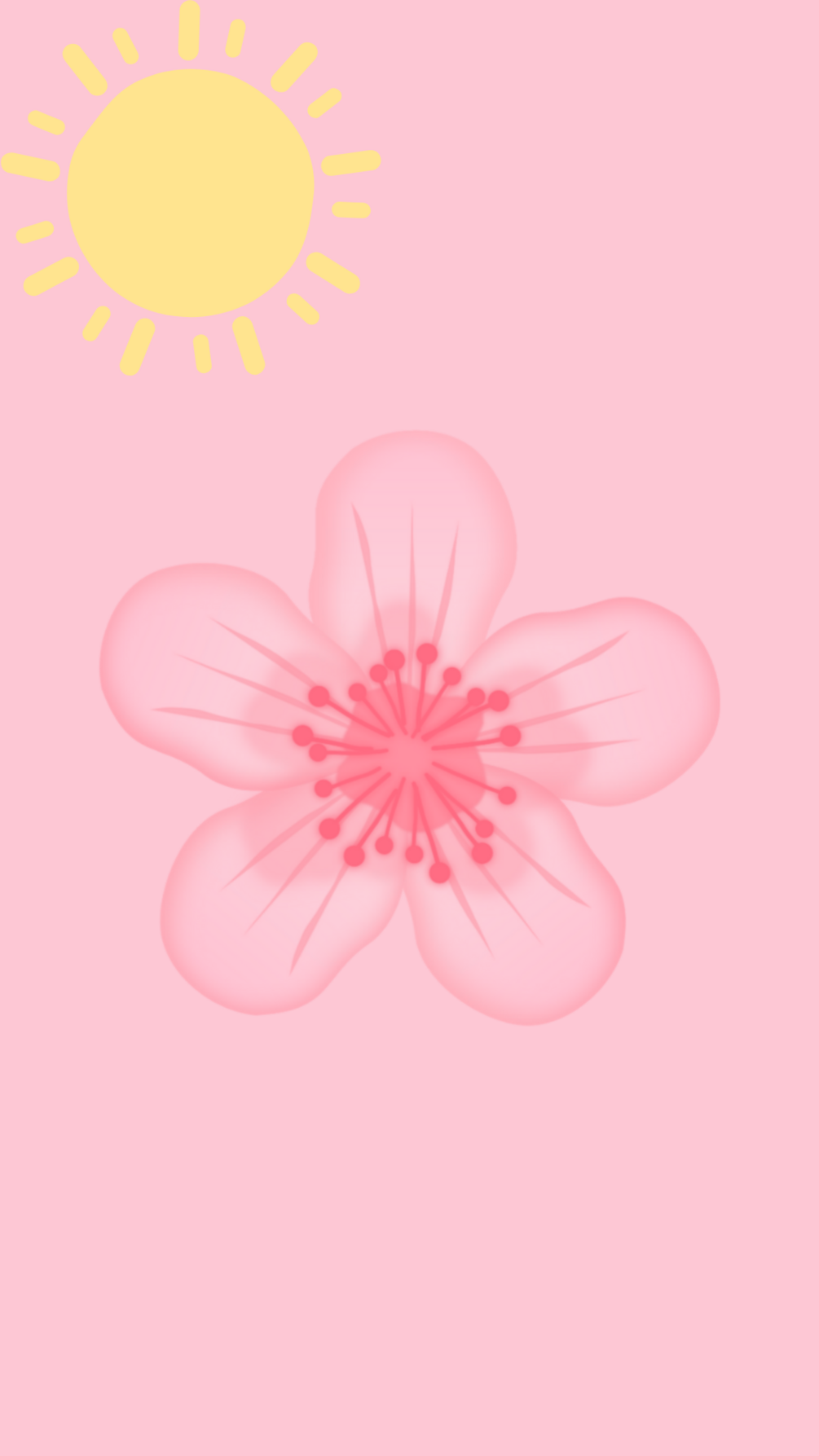 Blue and Pink Flower Phone Case Design