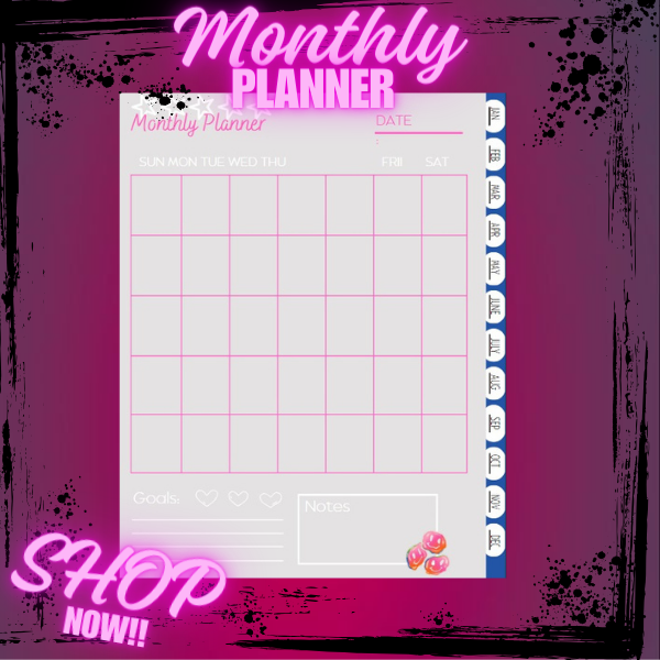 Digital Monthly Planner