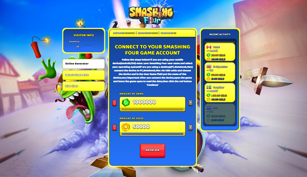 Smashing Four Cheats – Guide to get more gems and gold hack