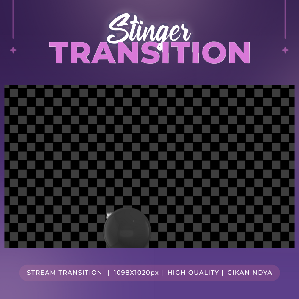 Animated Stinger Transition Dark Bomb | Minimalist Bomb Drop Effect for ...